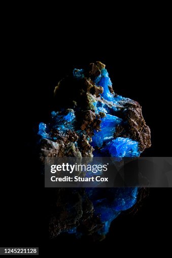 Chalcanthite Is A Secondary Copper Mineral Formed Through The Oxidation