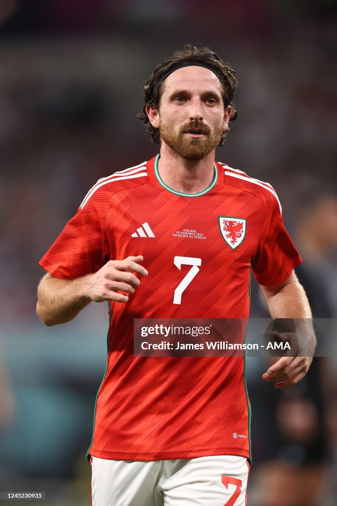 Joe Allen Of Wales During The Fifa World Cup Qatar 2022 Group B Match