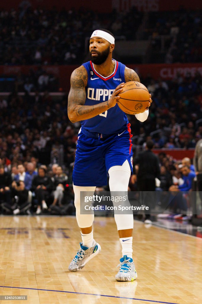 LA Clippers forward Marcus Morris Sr. looks to pass during an NBA ... LA Clippers forward Marcus Morris Sr. looks to pass during an NBA ...