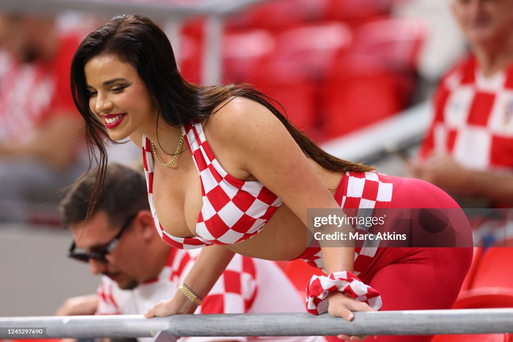 Ivana Knoll Looks On During The Fifa World Cup Qatar 2022 Group F