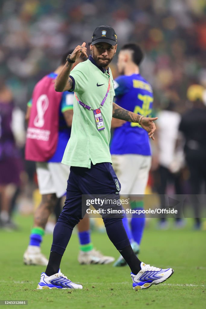 Neymar Of Brazil During The Fifa World Cup Qatar 2022 Group G Match