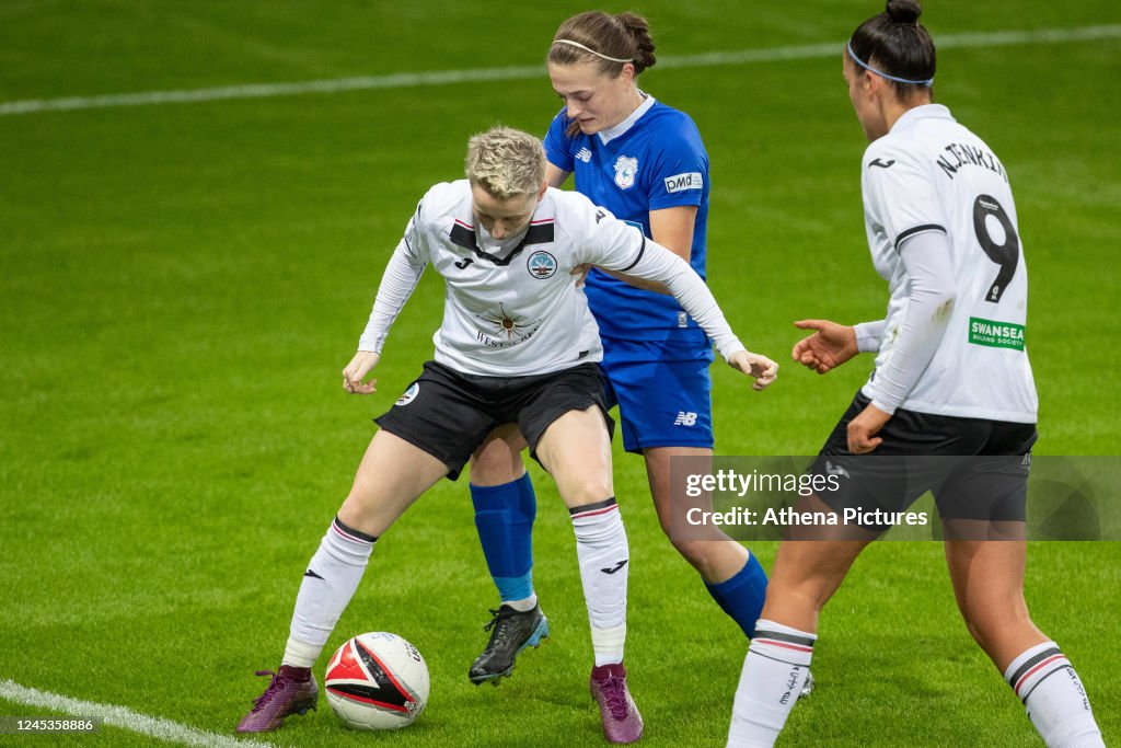 Ffion Price Of Cardiff City Tackles Stacey John Davis Of Swansea City News Photo Getty Images