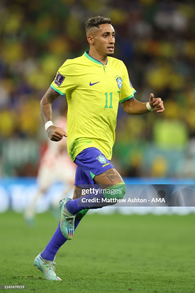 Raphinha Of Brazil During The Fifa World Cup Qatar 2022 Quarter Final