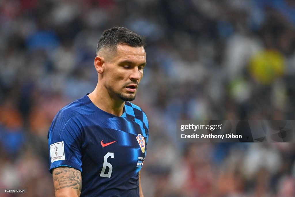 Dejan Lovren Of Croatia Looks Dejected During The Fifa World Cup