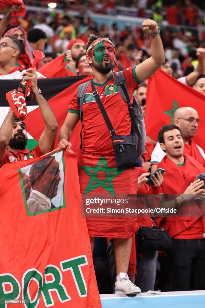 Morocco Fans During The Fifa World Cup Qatar 2022 Semi Final Match