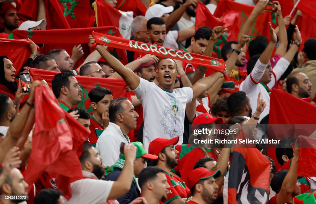 Moroccan Fans Before The Fifa World Cup Qatar 2022 Semi Final Match