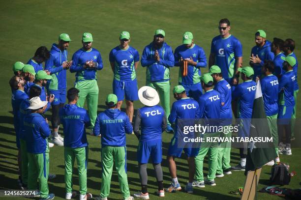 Pakistan Cricket Team In Practice Session Photos And Premium High Res