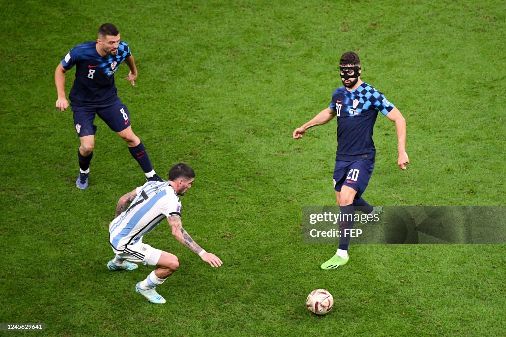 20 Josko Gvardiol During The Fifa World Cup 2022 Semi Final Match