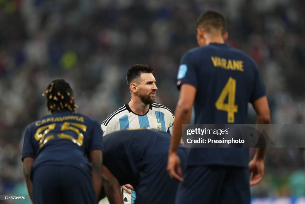 Lionel Messi Of Argentina During The Fifa World Cup Qatar 2022 Match