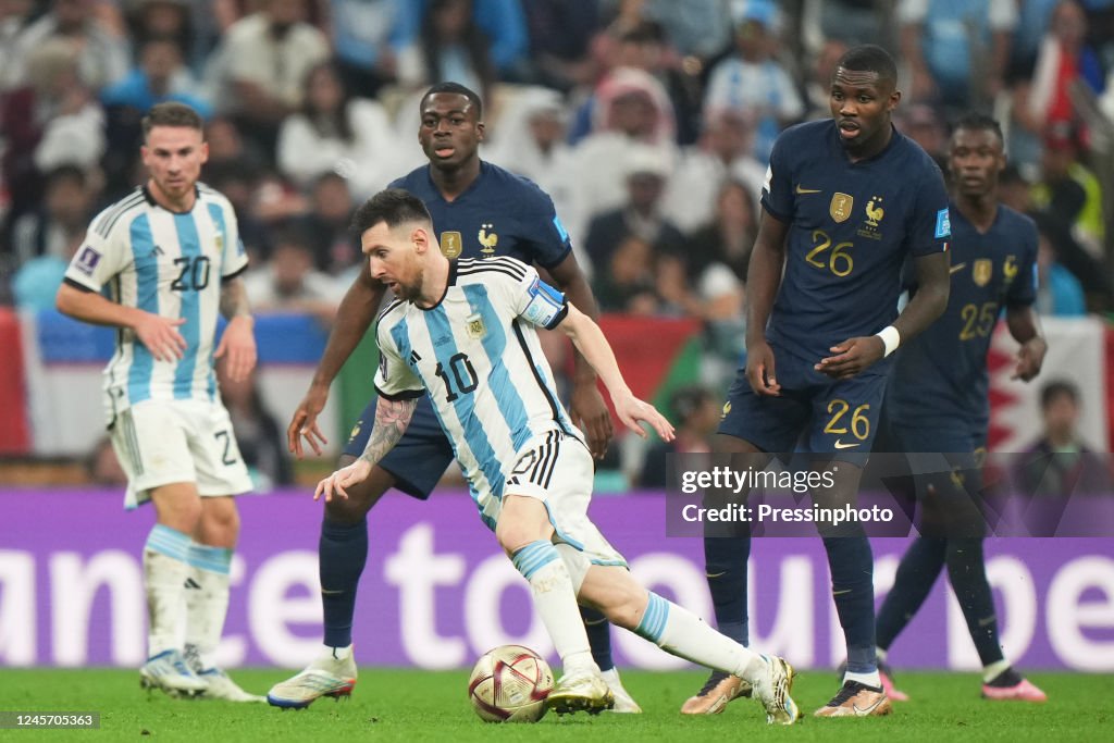 Lionel Messi Of Argentina During The Fifa World Cup Qatar 2022 Match