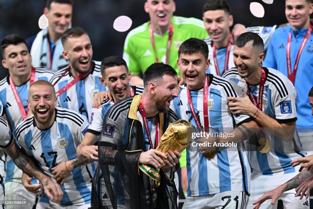 Lionel Messi Of Argentina Lifts The Fifa World Cup Qatar 2022 News