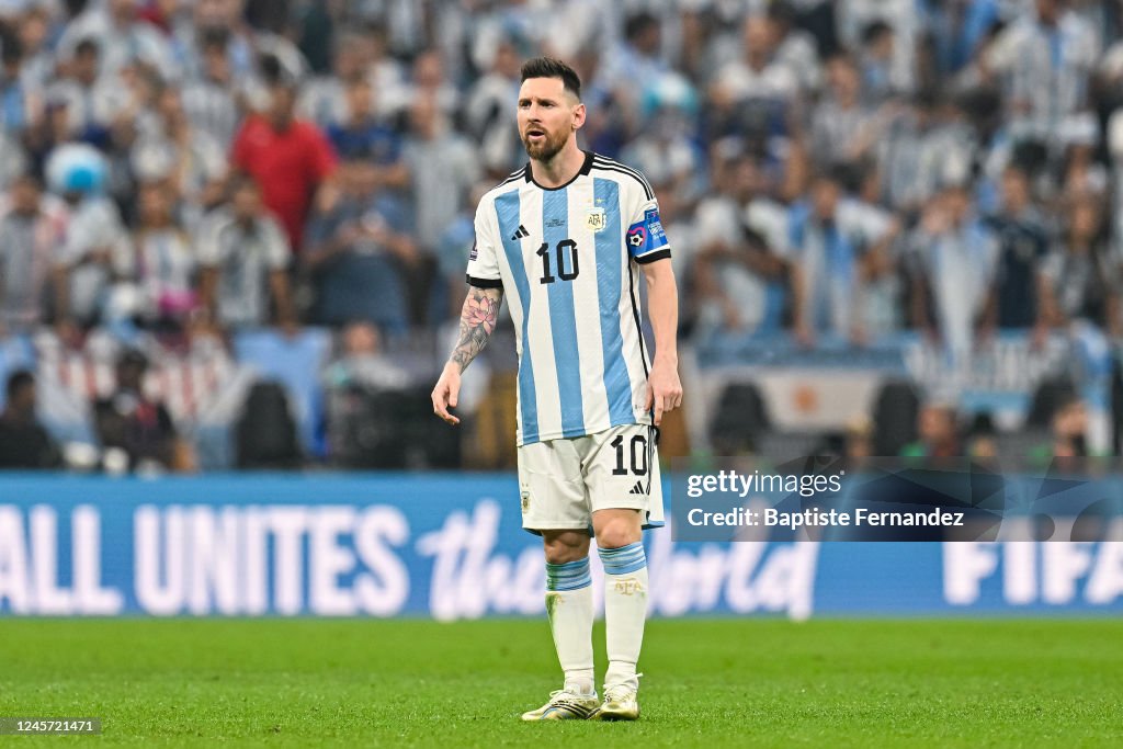 Lionel Messi Of Argentina During The Fifa World Cup Qatar 2022 Final