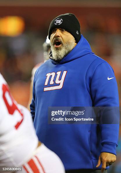 New York Giants Offensive Line Coach Bobby Johnson Yells Instructions