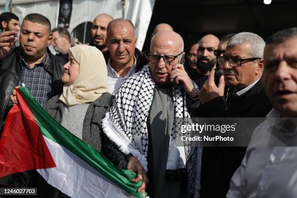 Israel Releases Palestinian Prisoners Photos And Premium High Res