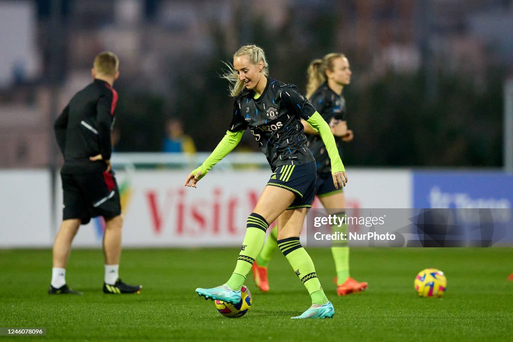 Manchester United FC Women soccer player Millie Turner during her ... Manchester United FC Women soccer player Millie Turner during her ...