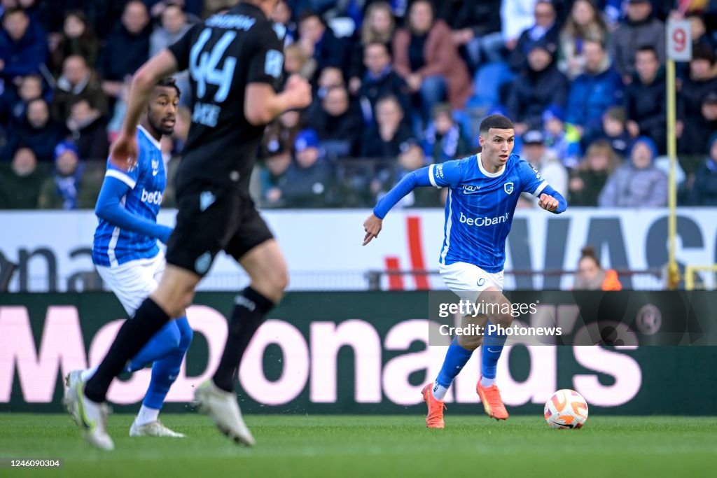 El Khannous Bilal midfielder of KRC Genk during the Jupiler Pro... News ... El Khannous Bilal midfielder of KRC Genk during the Jupiler Pro... News ...