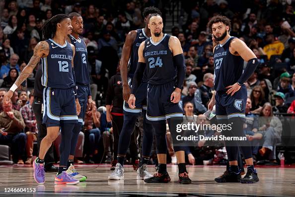 Ja Morant, Xavier Tillman, Jaren Jackson Jr. #13 and Dillon Brooks ... Ja Morant, Xavier Tillman, Jaren Jackson Jr. #13 and Dillon Brooks ...