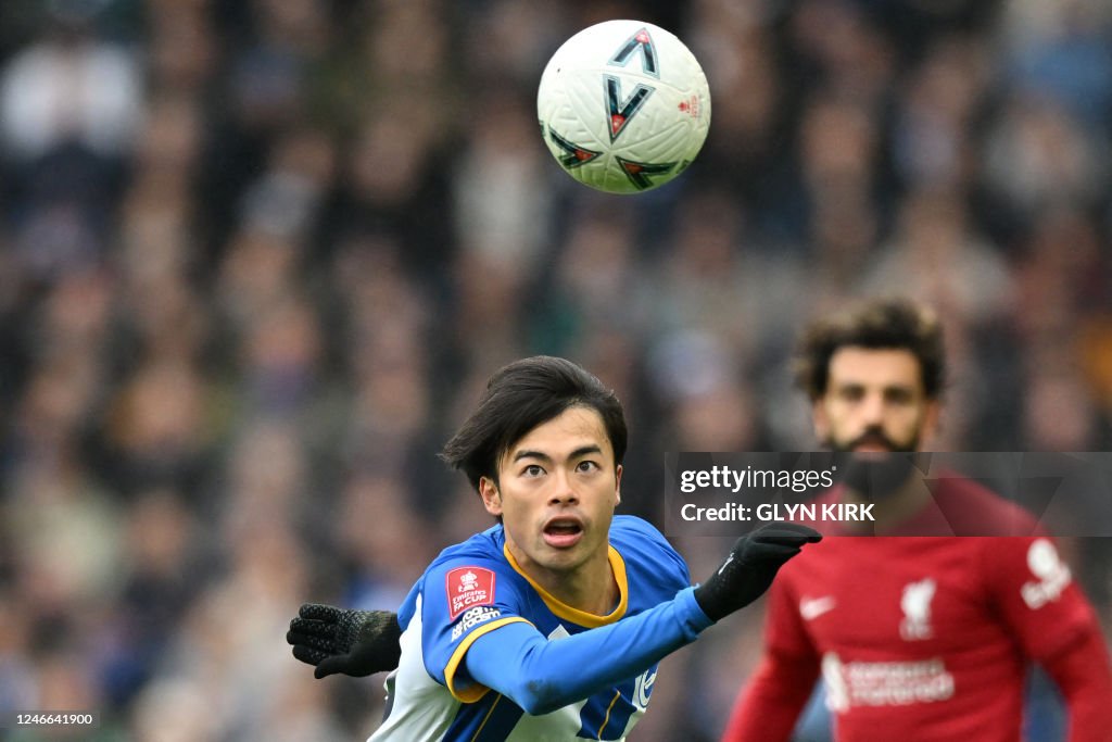 Brightons Japanese Midfielder Kaoru Mitoma Keeps His Eyes On The