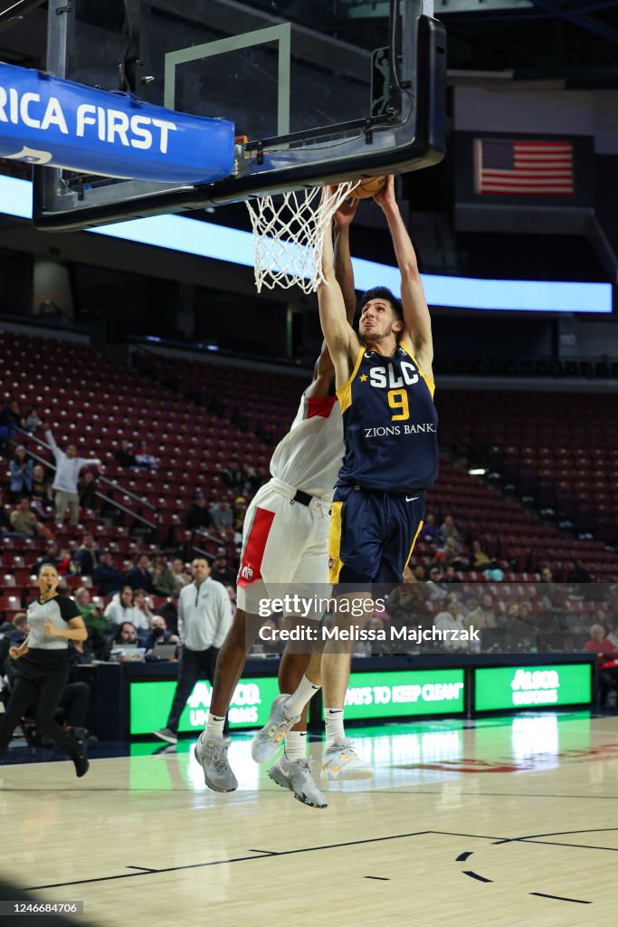 Leandro Bolmaro Of The Salt Lake City Stars Goes Up For The Shot Over