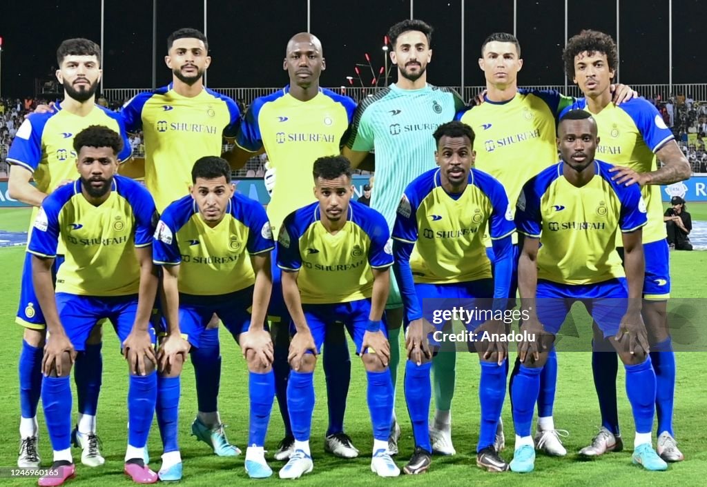 Players Of Al Nassr Pose For A Photo Before The Saudi Pro League