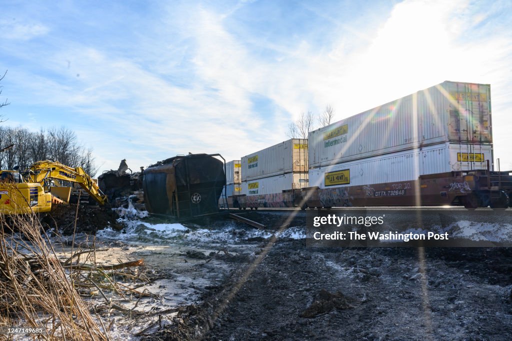 Scenes From Train Derailment In East Palestine Oh News Photo Getty