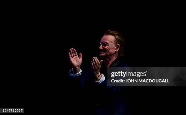 Irish Singer Bono Greets The Public After A Screening Of The Film