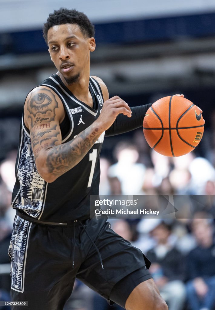 Primo Spears of the Georgetown Hoyas is seen during the game against ... Primo Spears of the Georgetown Hoyas is seen during the game against ...