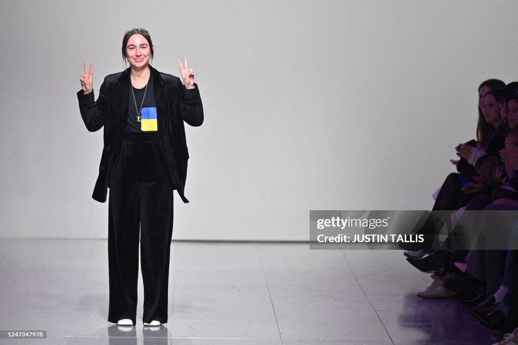 Ukrainian Fashion Designer Julie Paskal For Paskal Acknowledges The News Photo Getty Images