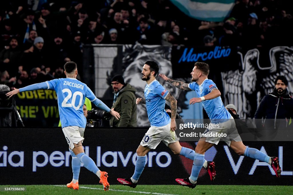 Luis Alberto of SS Lazio celebrates with Mattia Zaccagni and Ciro ... Luis Alberto of SS Lazio celebrates with Mattia Zaccagni and Ciro ...