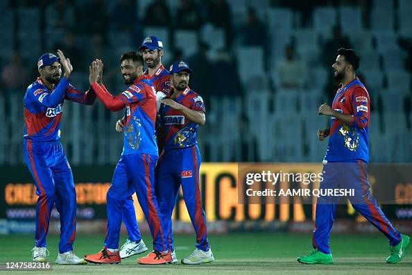 Karachi Kings Mohammad Amir Celebrates After Taking The Wicket Of