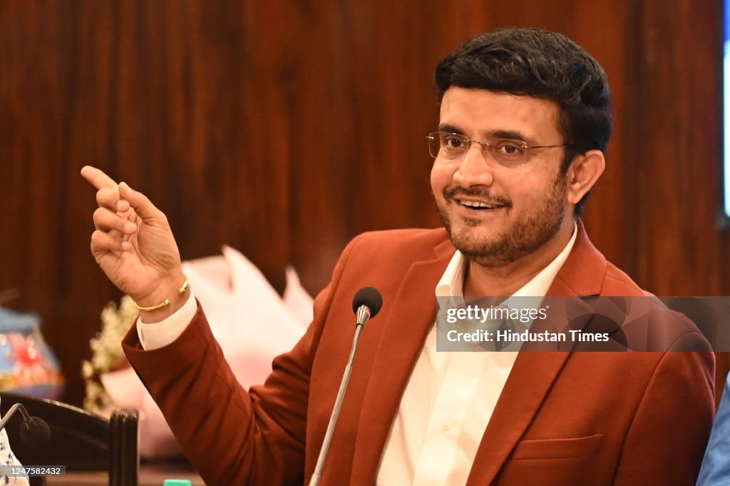 Former BCCI President and Cricket player Sourav Ganguly speaks during ... Former BCCI President and Cricket player Sourav Ganguly speaks during ...