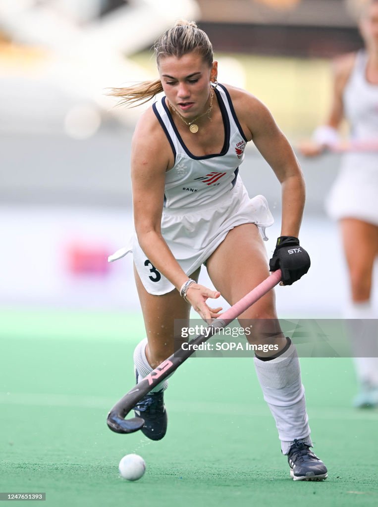 Ashley Sessa Of Usa Womens National Field Hockey Team In Action