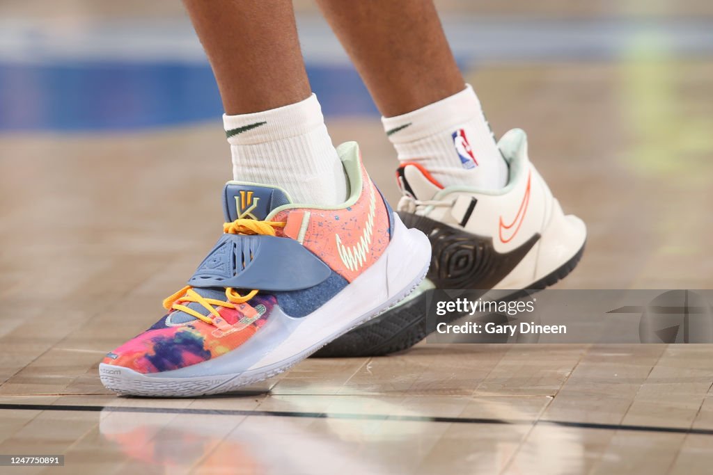 The sneakers worn by Jevon Carter of the Milwaukee Bucks during the ... The sneakers worn by Jevon Carter of the Milwaukee Bucks during the ...
