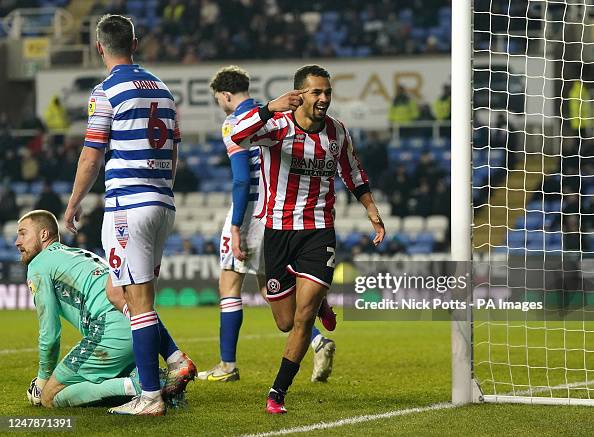 Sheffield Uniteds Iliman Ndiaye Celebrates Scoring Their Sides