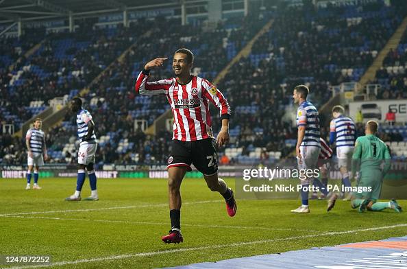 Sheffield Uniteds Iliman Ndiaye Celebrates Scoring Their Sides