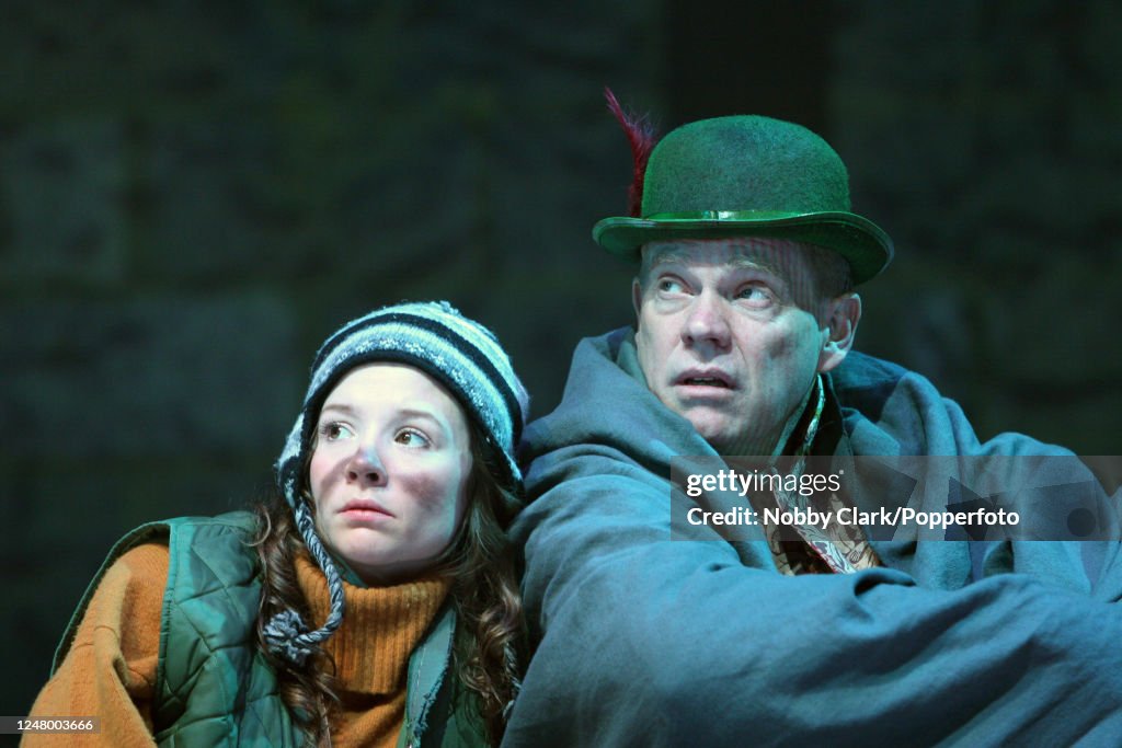 British Actors Rebecca Callard And Michael Siberry Performing As News Photo Getty Images