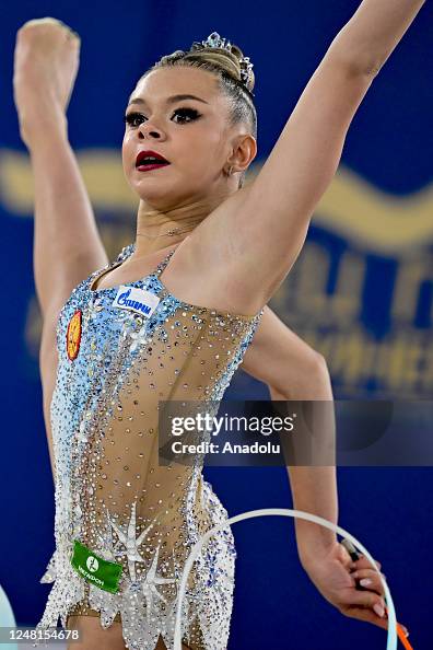Russian Gymnast Anna Popova Performs During Rhythmic Individual News