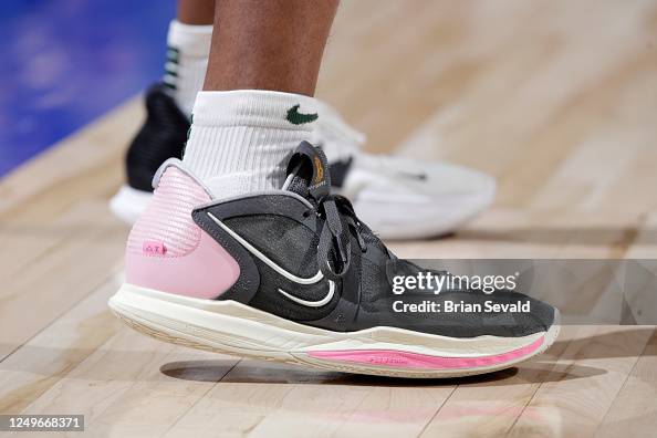The sneakers worn by Jevon Carter of the Milwaukee Bucks during the ... The sneakers worn by Jevon Carter of the Milwaukee Bucks during the ...