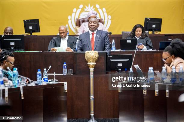 President Ramaphosa Question And Answer Session In Parliament Photos