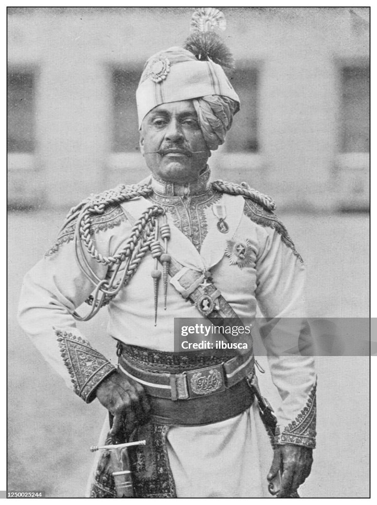 Antique Photograph Of British Navy And Army Colonel Maharajah Pertab ... Antique Photograph Of British Navy And Army Colonel Maharajah Pertab ...