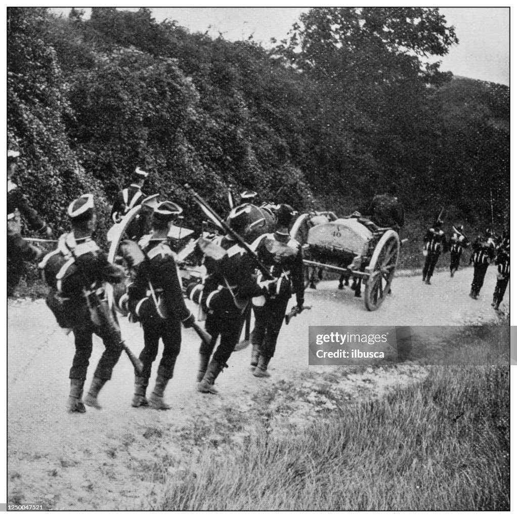 Antique Photograph Of British Navy And Army Marching High-Res Vector ... Antique Photograph Of British Navy And Army Marching High-Res Vector ...