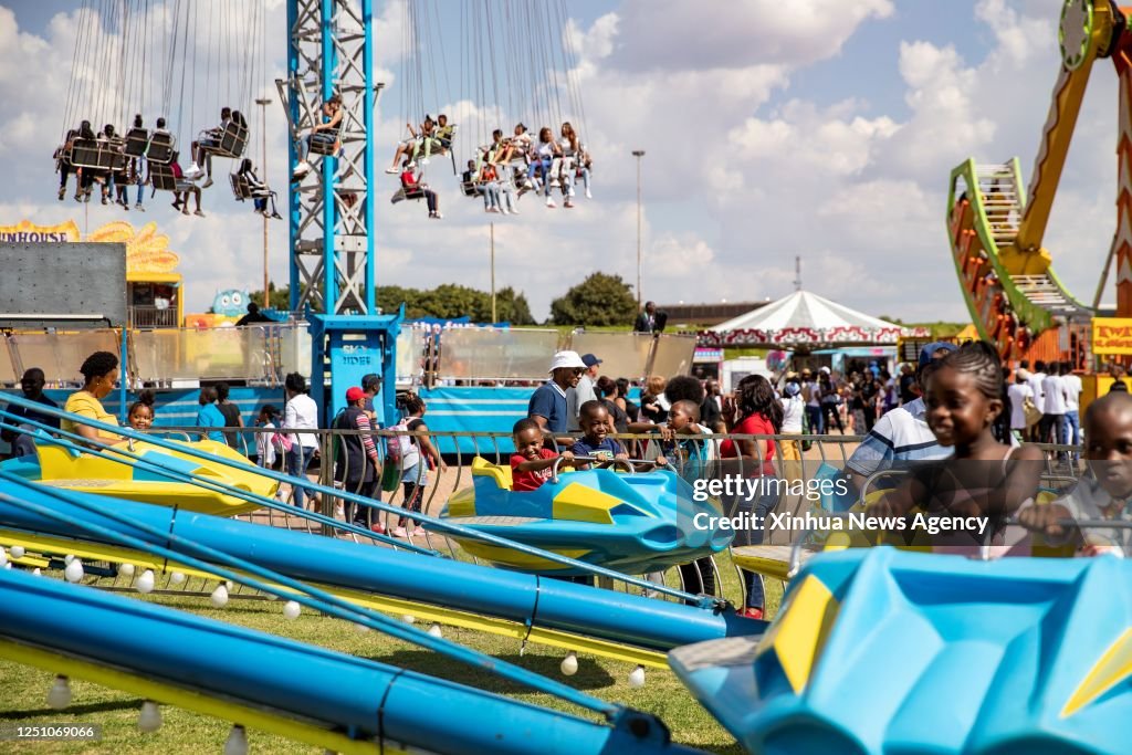 Visitors take amusement rides during the Rand Show 2023 at the... News ... Visitors take amusement rides during the Rand Show 2023 at the... News ...