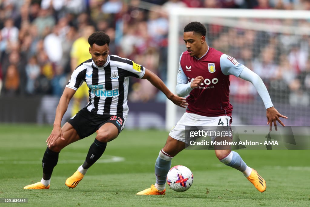 Jacob Murphy Of Newcastle United And Jacob Ramsey Of Aston Villa