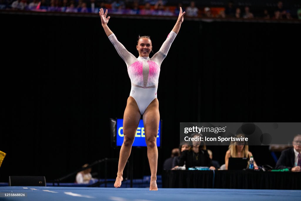 University Of Utah Gymnast Maile Okeefe Performs Her Floor Routine