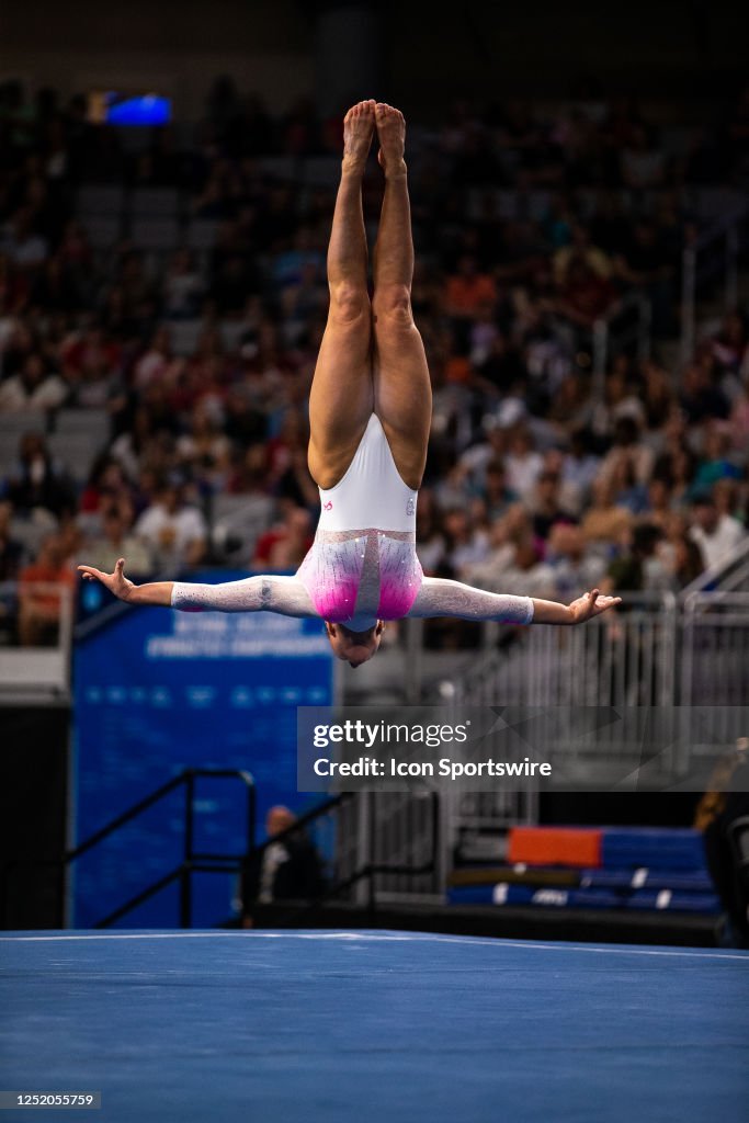 University Of Utah Gymnast Maile Okeefe Performs Her Floor Routine