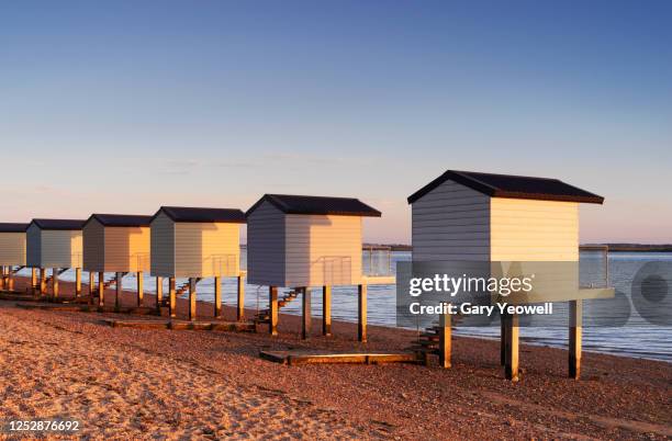 Essex Beach Huts Photos And Premium High Res Pictures Getty Images