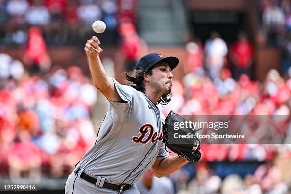 Detroit Tigers Starting Pitcher Alex Faedo Throws A Pitch During A