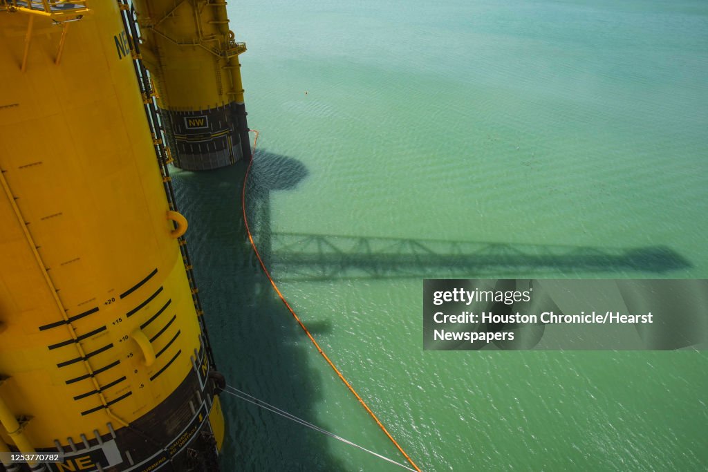 The Shadow Of The Flare Tower Of Shells Vito Platform Is Cast On The