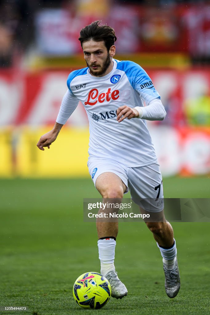 Khvicha Kvaratskhelia Of Ssc Napoli In Action During The Serie A