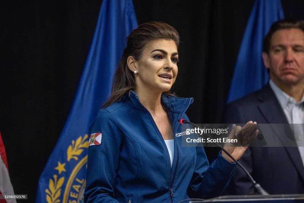 Florida First Lady Casey DeSantis delivers speaks alongside her... News ... Florida First Lady Casey DeSantis delivers speaks alongside her... News ...